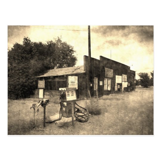 Old Vintage Gas Station Postcard | Zazzle.com