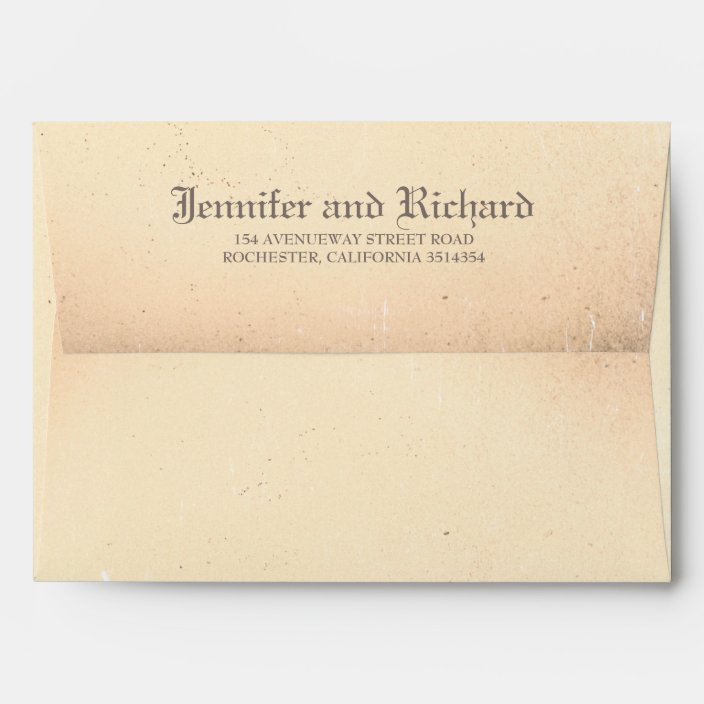 Old Vintage Gothic Wedding Envelope | Zazzle.com