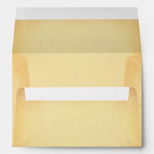 Old Vintage Paper Rustic Wedding Envelope | Zazzle