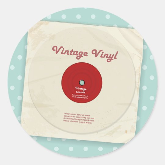 Old Vinyl Record Stickers | Zazzle.com