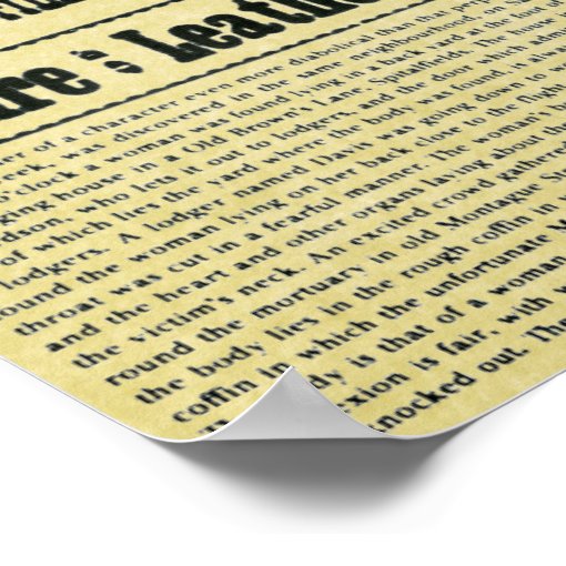 old wanted poster ghastly murder replica from 1888 | Zazzle