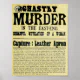 old wanted poster ghastly murder replica from 1888 | Zazzle