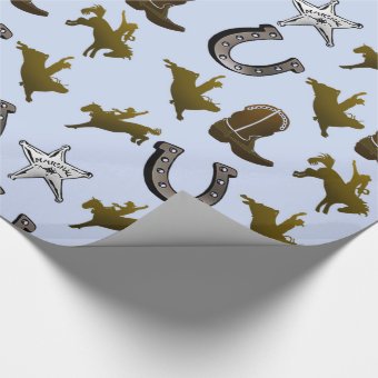 Old West Cowboy Rodeo Wrapping Paper | Zazzle