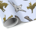 Old West Cowboy Rodeo Wrapping Paper | Zazzle