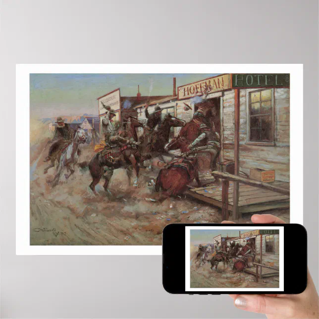 Old West In Without Knocking Art Print Poster | Zazzle