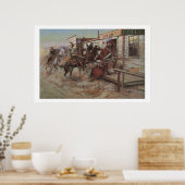Old West In Without Knocking Art Print Poster | Zazzle