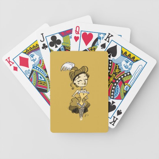 Old West Saloon Girl Playing Cards | Zazzle.com