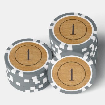 Old West Style Wooden Poker Chips | Zazzle
