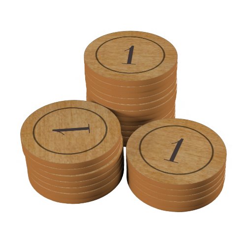 Old West Style Wooden Poker Chips | Zazzle