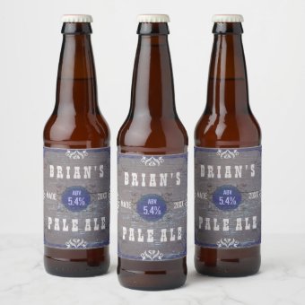 Old Western Saloon Rustic Wood Craft Homebrewing Beer Bottle Label | Zazzle