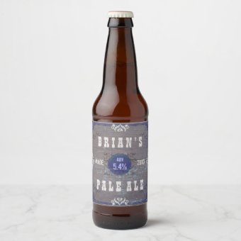 Old Western Saloon Rustic Wood Craft Homebrewing Beer Bottle Label | Zazzle
