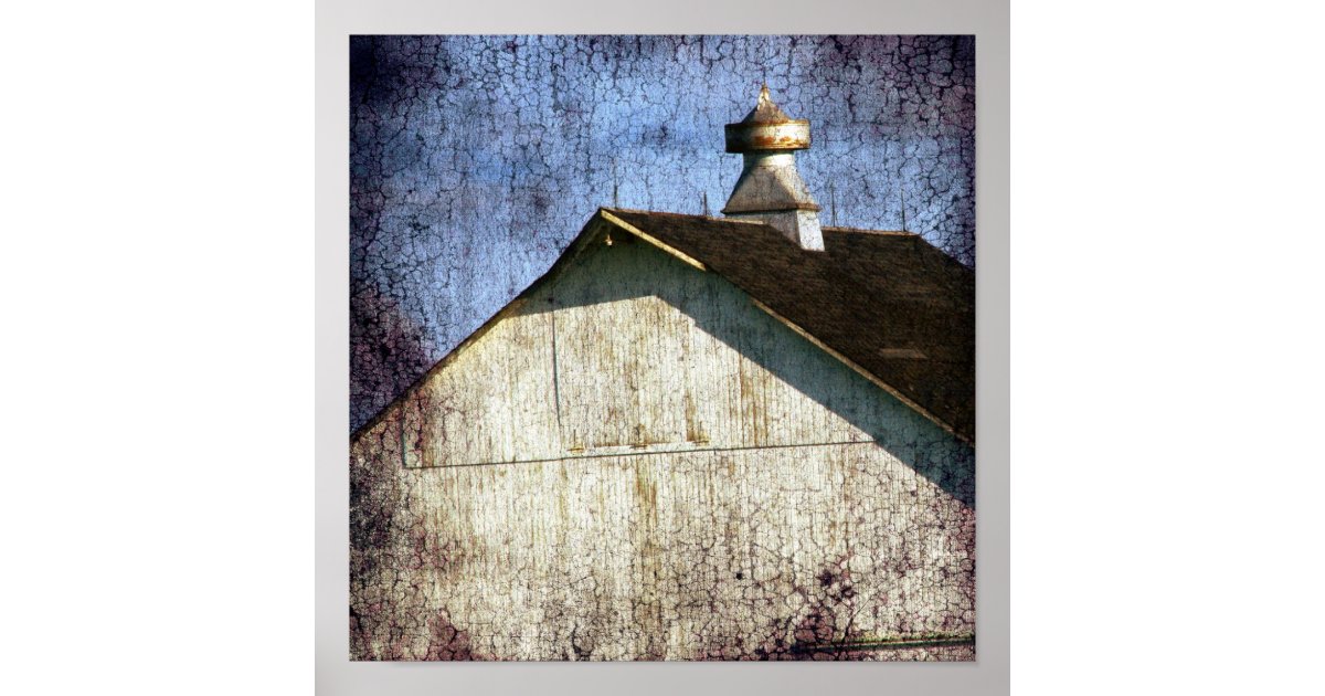 Old White Barn Poster | Zazzle