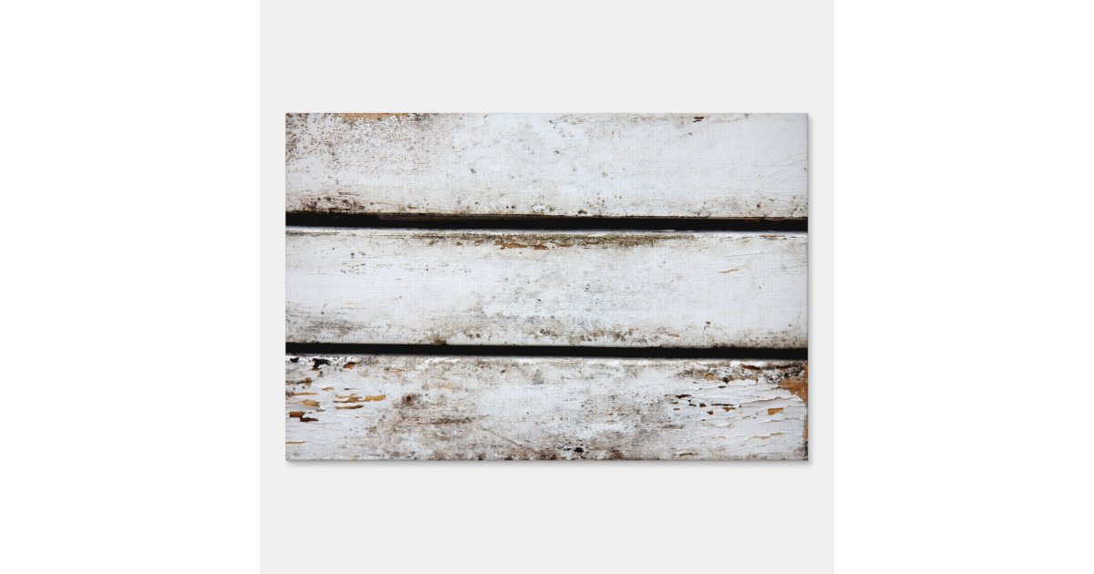 Old white wood sign | Zazzle