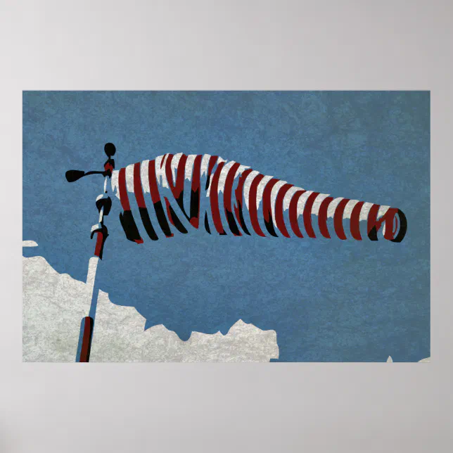 Old windsock poster | Zazzle