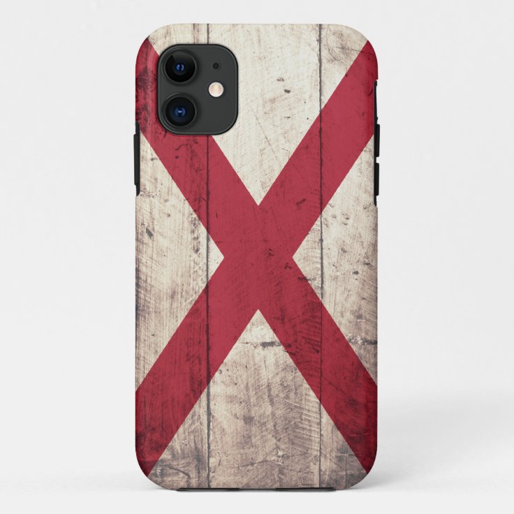Old Wood Alabama Flag Case-Mate iPhone Case | Zazzle