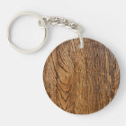 Rustic Wood Look Hotel Room Number Keychain | Zazzle.com