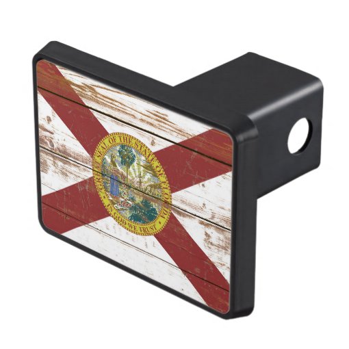 Old Wooden Florida State Flag Hitch Cover | Zazzle