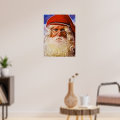 Old World Father Christmas Santa Claus Portrait Poster | Zazzle