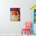 Old World Father Christmas Santa Claus Portrait Poster | Zazzle