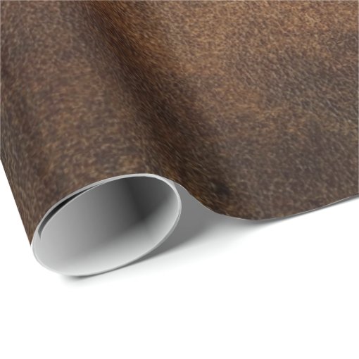 Old World Faux Leather Wrapping Paper | Zazzle
