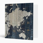 Old World Map Blue Binder | Zazzle