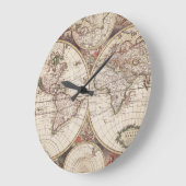 Old World Map Clock | Zazzle