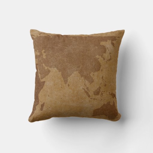 Old World Map Decor Pillow | Zazzle