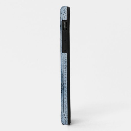 Old World Map In Blue Case-Mate iPhone Case | Zazzle