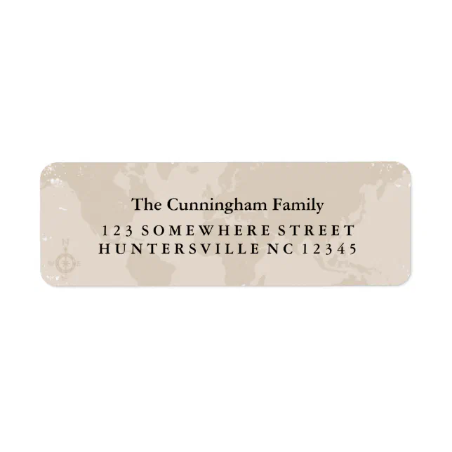 Old World Map Label | Zazzle
