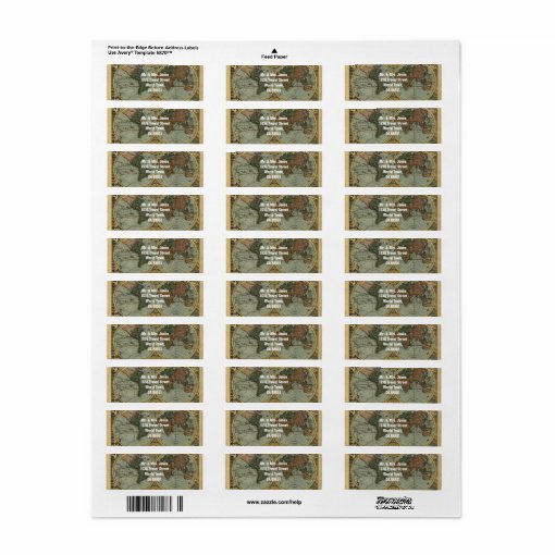 Old World Map Labels | Zazzle