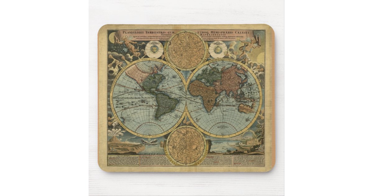 Old World Map Mousepad | Zazzle