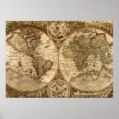 old world map poster | Zazzle