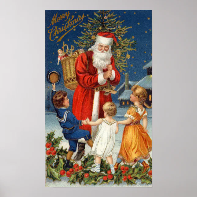Old World Santa Poster | Zazzle