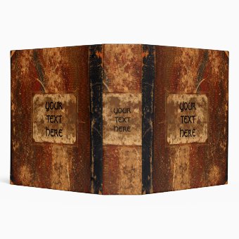 Old Worn Out Grunge Text Book Binder | Zazzle