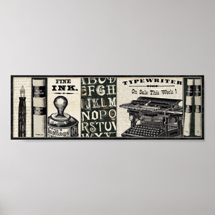 Old Writing Instruments Poster | Zazzle