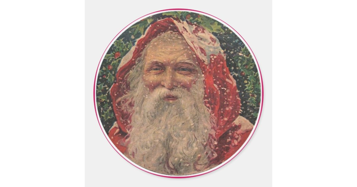 Olde St. Nicholas Classic Round Sticker | Zazzle