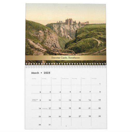 Olde World Views of Scottish Castles Calendar | Zazzle