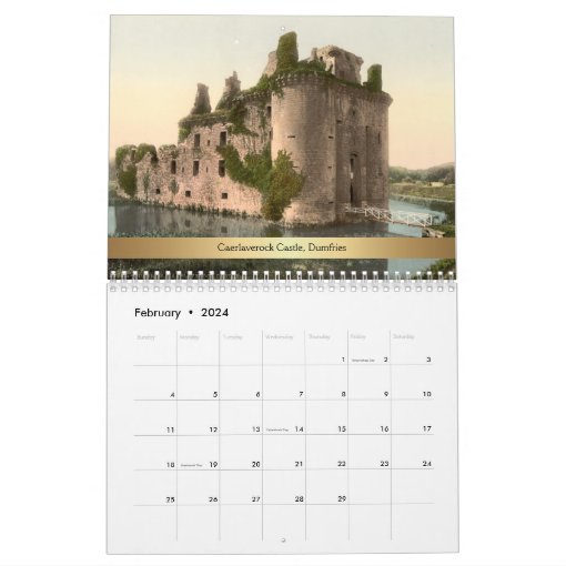 Olde World Views of Scottish Castles Calendar | Zazzle