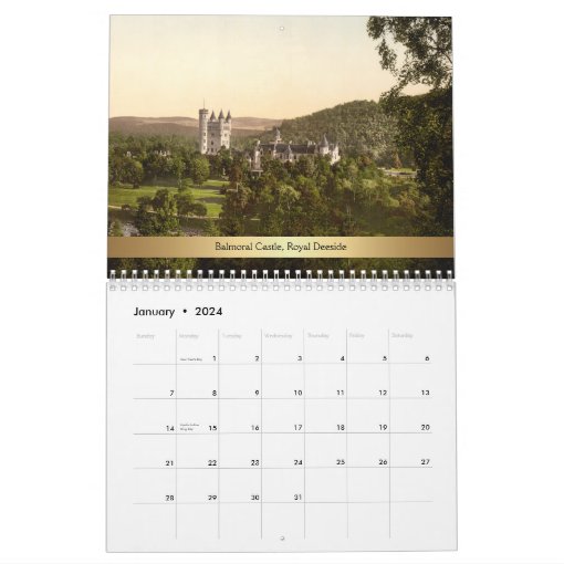 Olde World Views of Scottish Castles Calendar | Zazzle