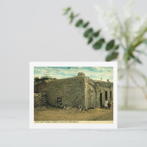 Oldest House in America, Santa Fe New Mexico Postcard | Zazzle