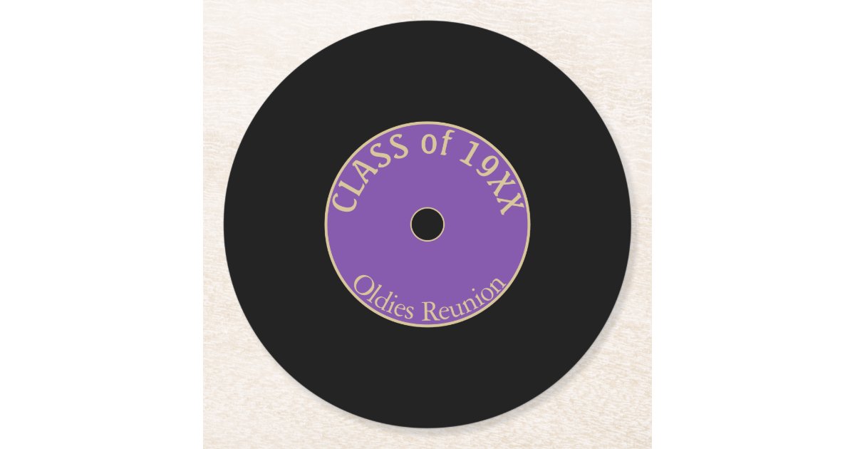 Oldies Fun! Class reunion coasters | Zazzle