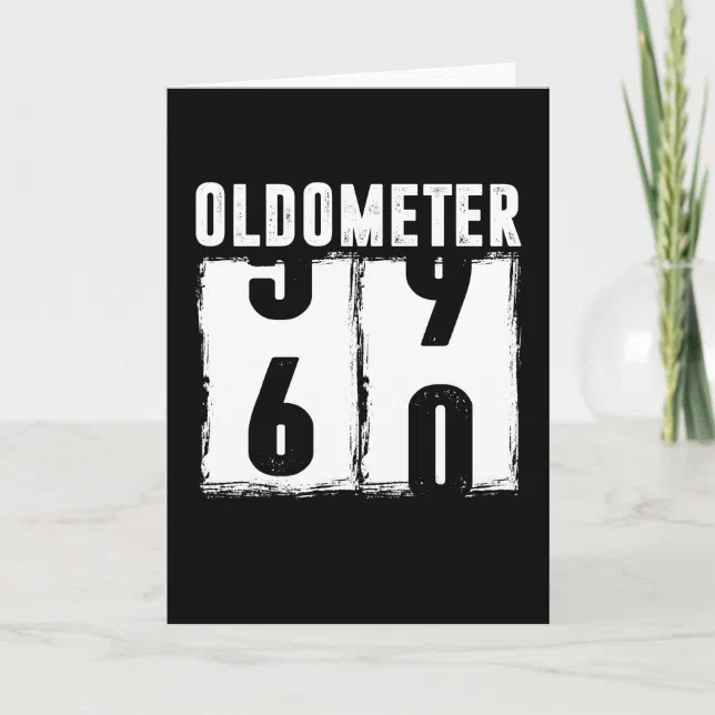Oldometer 60 60th Birthday Card | Zazzle Oldometer 60 60th Birthday Card | Zazzle