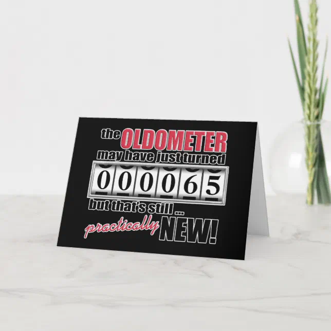 Oldometer Birthday Card | Zazzle