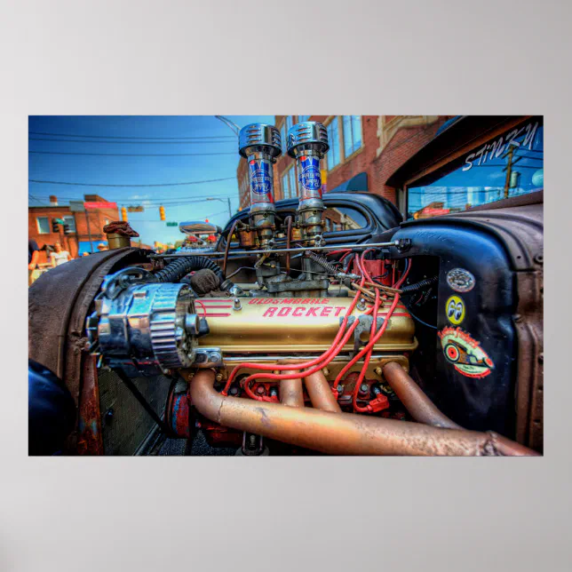 Olds Rocket Poster | Zazzle