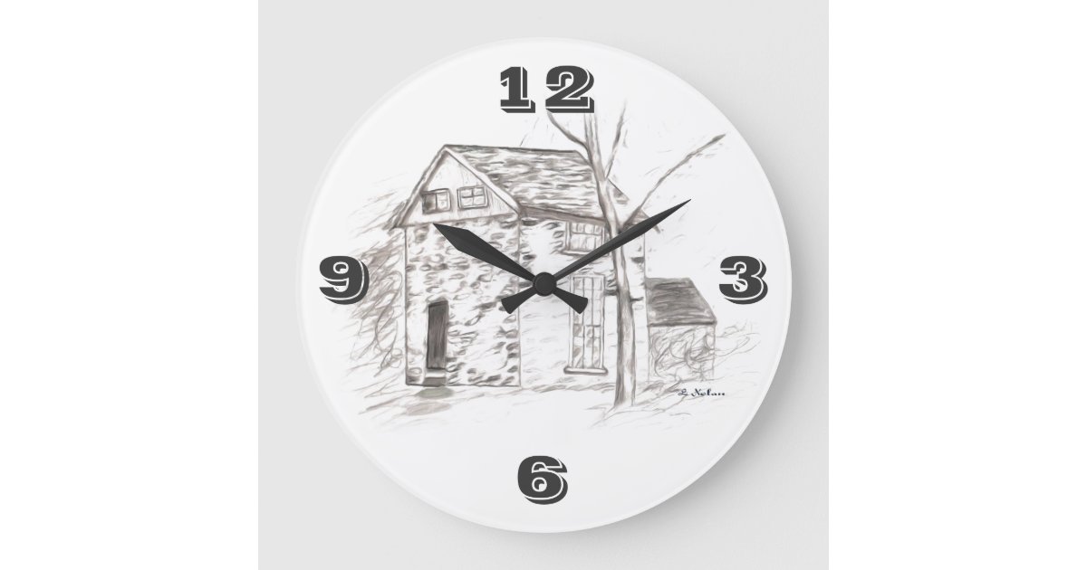 OLE TIME Tic Toc Large Clock | Zazzle