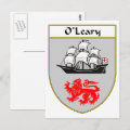 O'Leary Coat of Arms/Family Crest Postcard | Zazzle