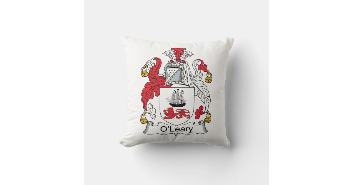 O'Leary Family Crest Throw Pillow | Zazzle