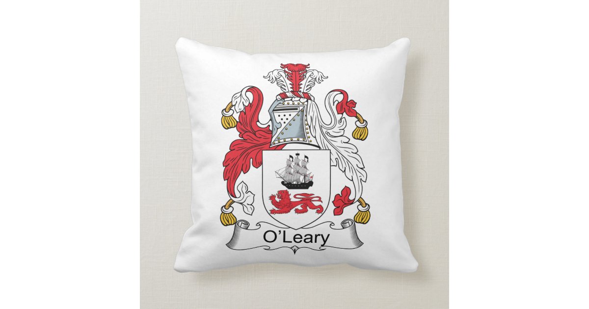 O'Leary Family Crest Throw Pillow | Zazzle.com