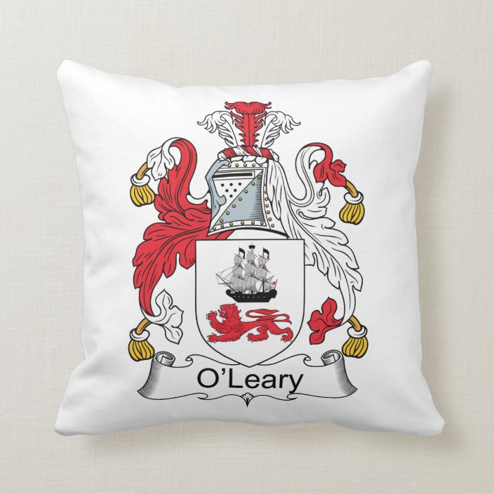 O'Leary Family Crest Throw Pillow | Zazzle.com