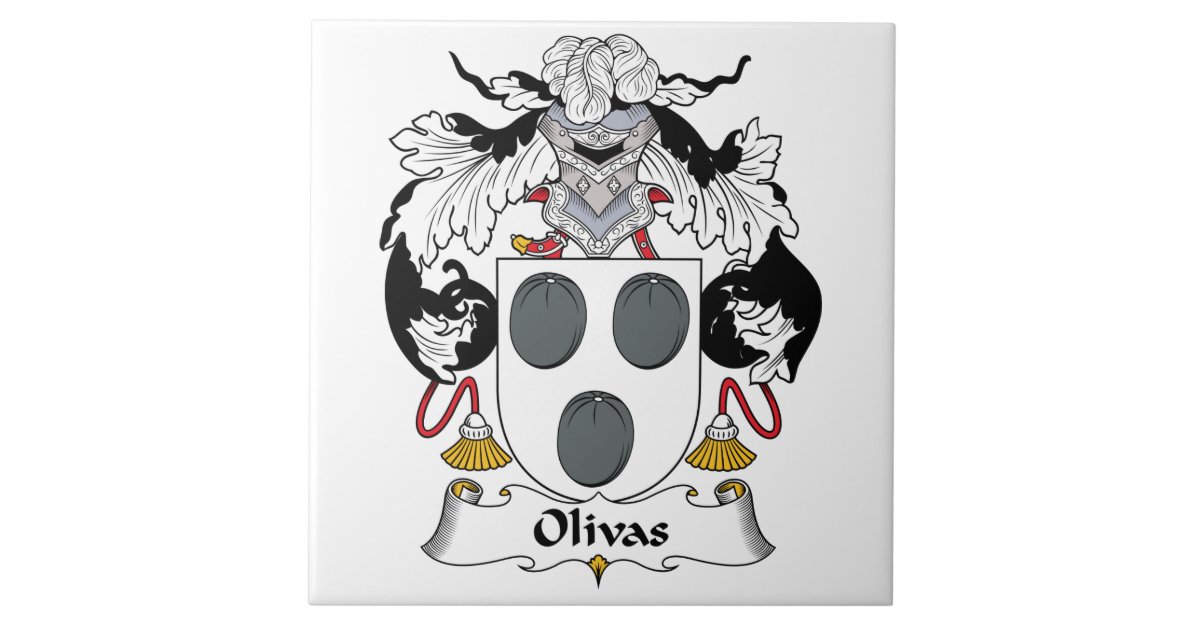 Olivas Family Crest Tile | Zazzle